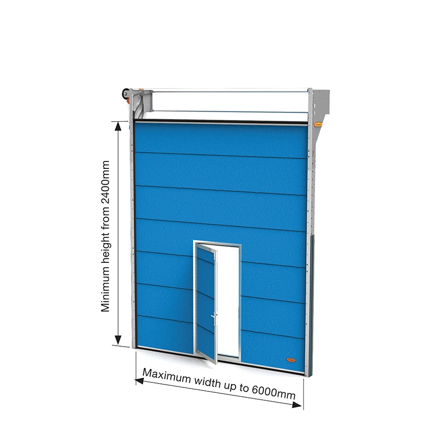 Wicket door specifications - Compact folding door - Rolflex
