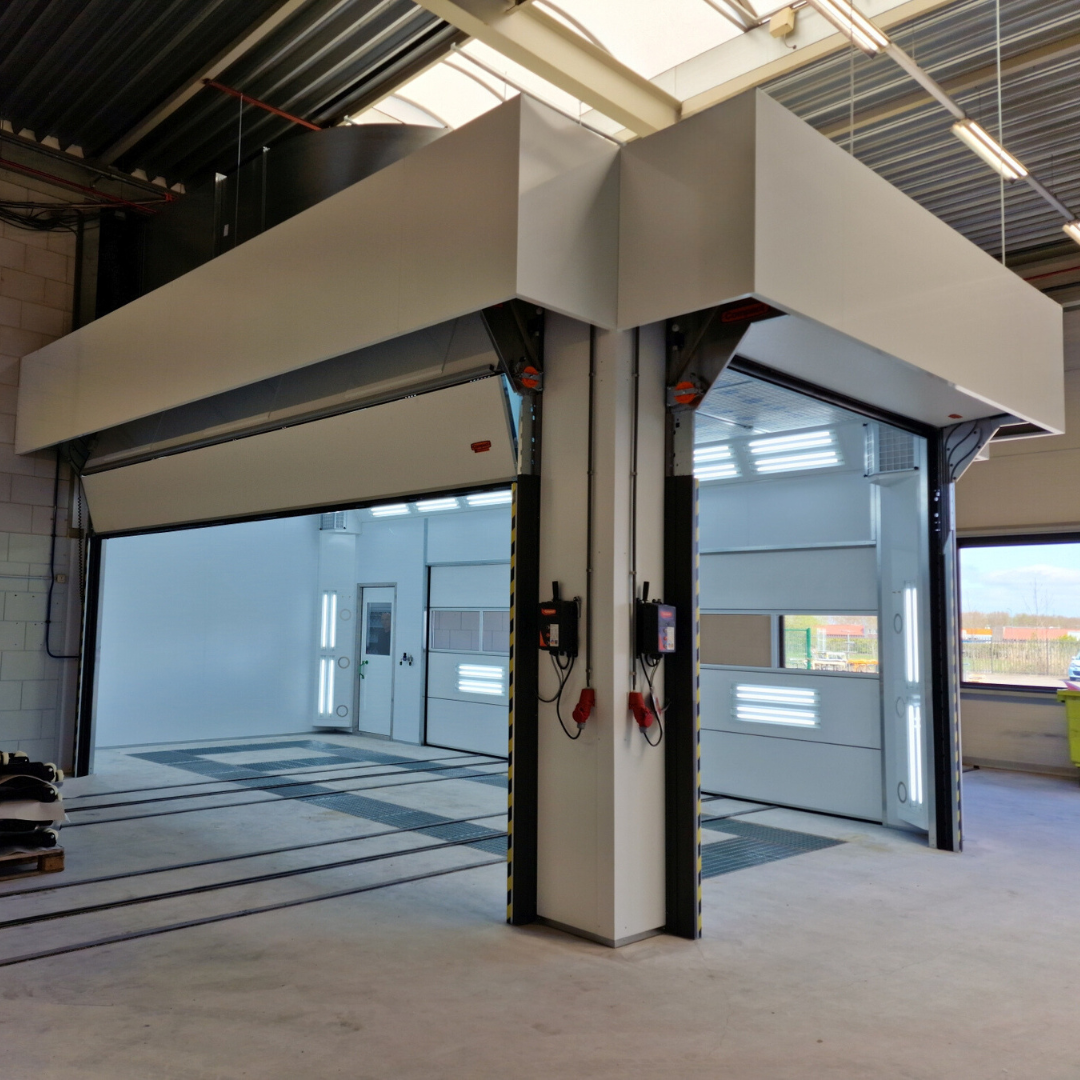 Compact Spray Booth Doors - Rolflex